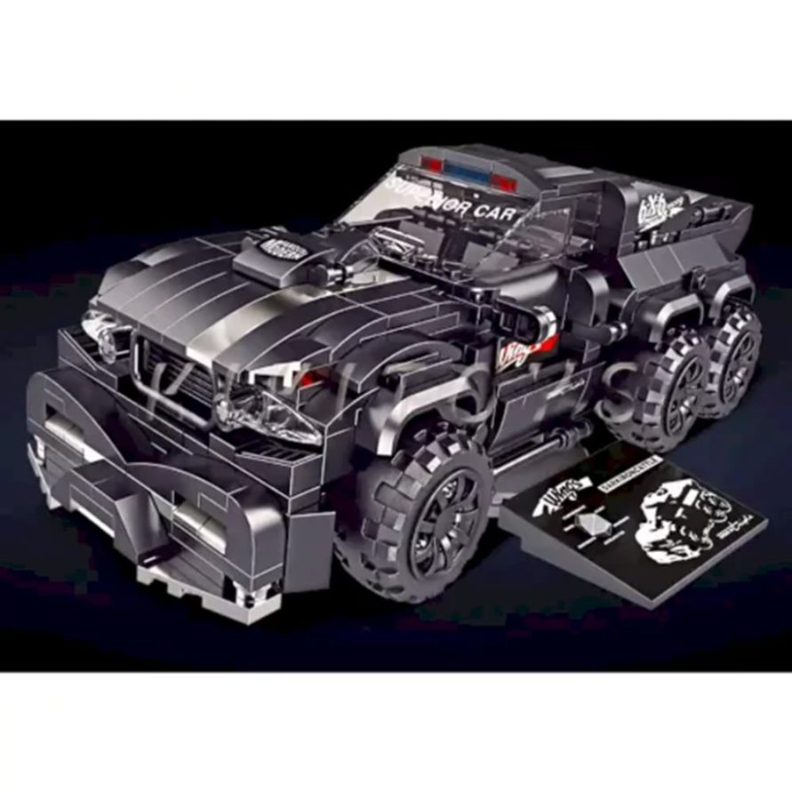 لگو ماشین مسابقه فول تقویت 6 چرخ DECOOL KC004