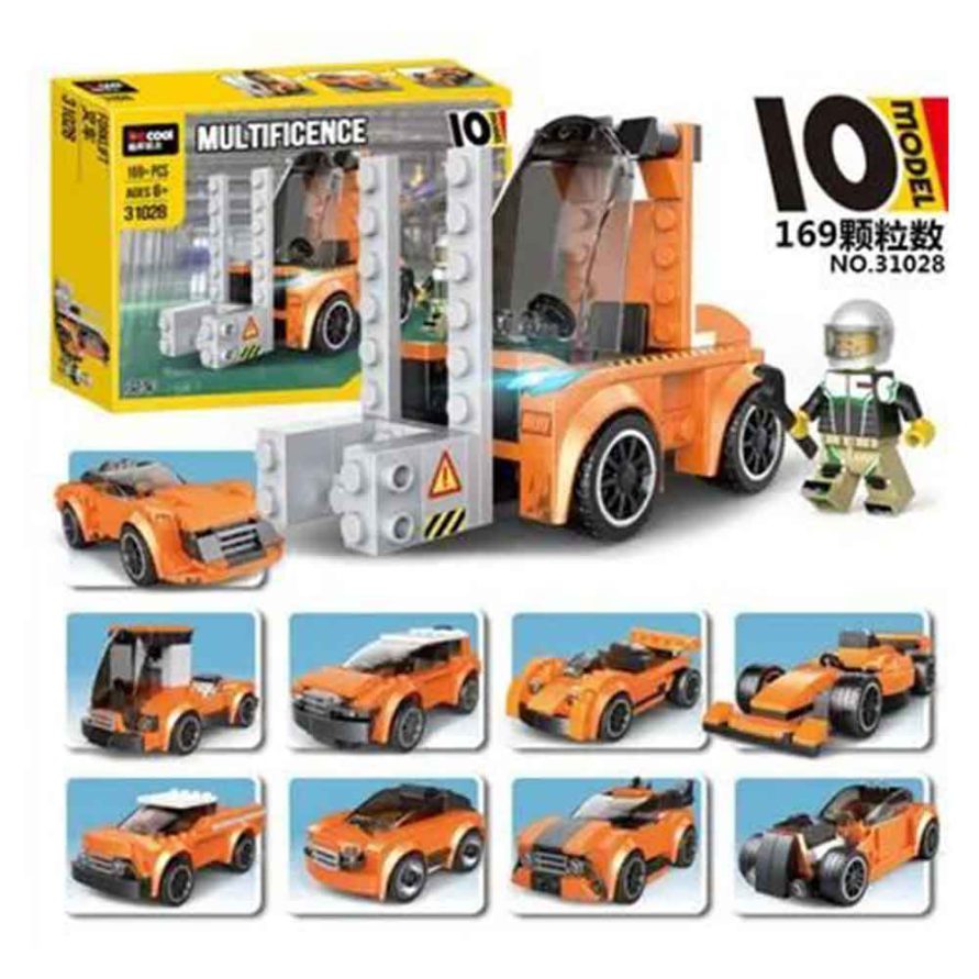 خرید لگو چندگانه لیفتراک دکول Decool Multificence Forklift Lego کد 31028